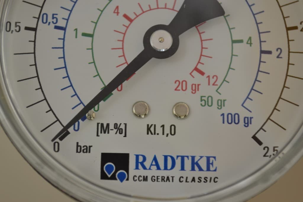 Mechanisches Manometer für CM-Feuchtemessgerät